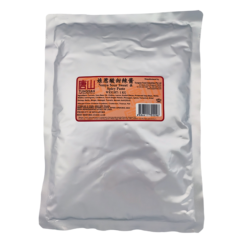 NONYA SOUR SWEET & SPICY PASTE 娘惹酸甜辣酱 (1KG) - Tungsan Food Industries